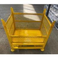 China Collapsible Pallet Cage 50mm Mesh Steel Stackable Stillage 500kg-2000kg Load Custom Size for sale