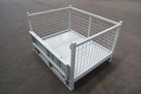 China Space Saving Galvanized Wire Mesh Pallet Cage For Warehouse Storage Solutions for sale