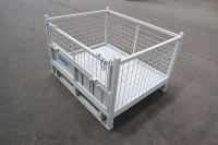 China Space Saving Galvanized Wire Mesh Pallet Cage For Warehouse Storage Solutions for sale