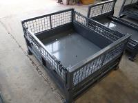China Foldable Wire Mesh Pallet Cage 500-1000kg Load Capacity Customizable Storage Solution for sale