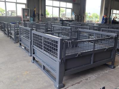 China Foldable Wire Mesh Pallet Cage 500-1000kg Load Capacity Customizable Storage Solution for sale