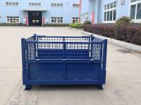 China Lockable Metal Storage Cage Foldable Steel Stillage 180 Units Day Capacity for sale