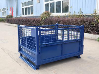 China Lockable Metal Storage Cage Foldable Steel Stillage 180 Units Day Capacity for sale