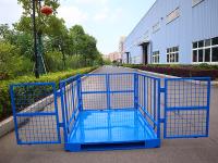 China Foldable And Durable Steel Stillage Cage With Optional Wheels For Storage for sale