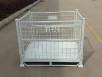 China Powder Coating Steel Collapsible Pallet Cage For Logistics Application for sale