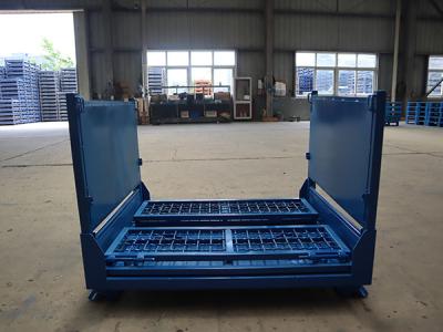 China Customized Steel Collapsible Pallet Cage 1000kg-2000kg Load Bearing ISO9001 CE for sale