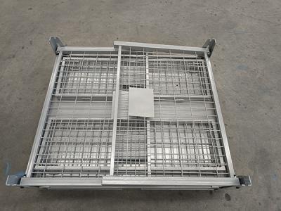 China Mesh Size 50mm X 50mm Collapsible Pallet Cage Customized Design for sale