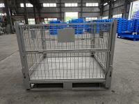 China Mesh Size 50mm X 50mm Collapsible Pallet Cage Customized Design for sale