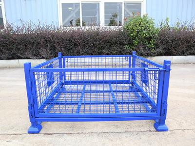 China Customized Heavy Duty Collapsible Pallet Cage 50mm x 50mm Mesh 1000kg-2000kg Load for sale