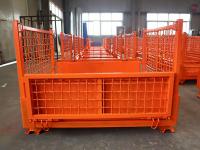 China Collapsible Pallet Cage With Powder Coating And Galvanized Finish for sale