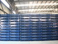 China Collapsible Pallet Cage 1000-2000kg Load Bearing Powder Coated Galvanized Steel Foldable for sale
