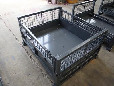 China Galvanized Wire Mesh Pallet Cage For Corrosion-Resistant And Hygienic Storage Solutions for sale