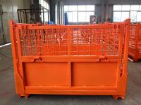 China Customized Stacking Steel Cage Q235 Material 500kg-2000kg Load Capacity for Warehouse Logistics for sale