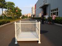 China Customized Stacking Steel Cage Q235 Material 500kg-2000kg Load Capacity for Warehouse Logistics for sale