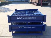 China Steel Lift Customizable Pallet Stackable Distillers Storage Bin For Scrap 1.5 Ton Load for sale