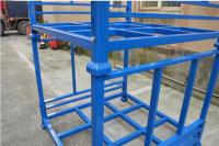 China Heavy Duty Detachable Metal Fabric Roll Racking System Stacking Pallet Storage Racks for sale