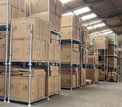 China Customized Steel Portable Stacking Racks 1500kg Load Capacity 200mm Wheel Diameter for sale