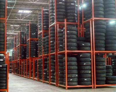 China Shade Fabric Roll Shelf Folding Stacking Cage Pallet Racks With Iron Metal Sheet for sale
