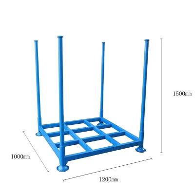 China Detachable Steel Pallet Stacking Rack 1500kg Capacity Hot Dip Galvanized Warehouse Storage for sale
