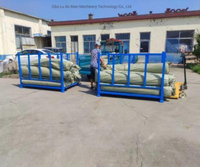 China Powder Coated Steel Stacking Racks 2000mm Post Height 4 Wheel Portable Design 1000kg Capacity for sale