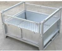 China Stackable Collapsible Steel Pallet Cage 1000kg-2000kg Load Capacity 1200mm Height for sale