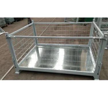 China Foldable Stillage Pallet Cage 1000x800mm 50kg Weight 1000-2000kg Load Capacity Steel for sale