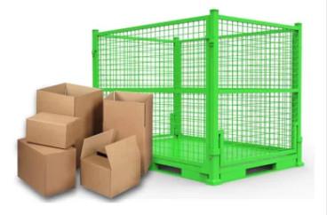 China Foldable Steel Stillage Pallet Cage 1200mm Height Powder Coated Galvanized Custom Color for sale
