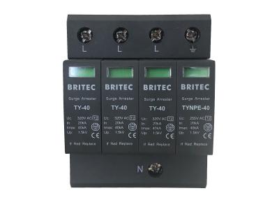 China Class C Three Phase Type 2 Surge Arrester AC SPD Surge Protection Device for sale