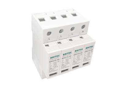 China AC 275V 4 Pole Surge Protection Device 40kA Imax Class II SPD for Whole House Lightning Protection for sale