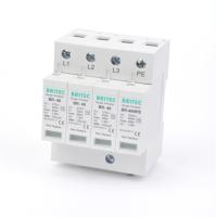 China BR-40 3P+1 40kA Lightning Arrestor Thunder Surge Protector Device T2 spd for sale