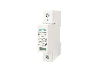 China BR-12.5M-275 1P Low Voltage SPD - 12.5kA Iimp Type 1+2 Surge Protective Device for sale