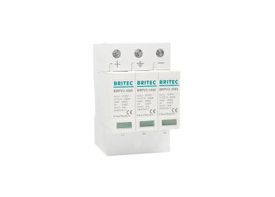 China 3P 1000V DC Surge Protection Device SPD Type 2 IP20 Protection for sale