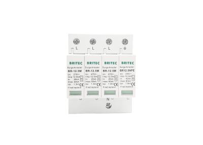 China SPD Iimp 12.5kA Type 1+2 Surge Arrester Class B+C Thermal Plastic Housing 275V for sale