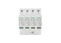 China Pluggable Class 1+2 Lightning Arrester SPD 12.5kA 275V 4P Surge Protector with 25ns Response Time for sale