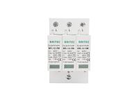 China UL94-V0 Flame Retardant 3P T1+T2 Surge Arrester 320V 12.5kA Iimp 50kA Imax for sale