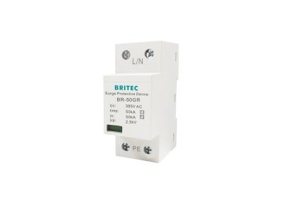 China 50kA Class B Surge Arrester Type 1 SPD 385V AC with 2.5kV Protection Level for Lightning Protection for sale