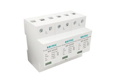 China Type 1 Class B Surge Protection Device 50kA 275V Three Phase DIN-Rail Mount SPD for sale
