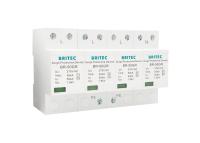 China Type 1 4-Pole Surge Protection Device 50kA Lightning Arrester IP20 275V for TN-S Systems for sale