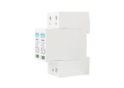 China BR-40 2P Class II Lightning Arrester 40kA Max Discharge 20kA Nominal DIN Rail Surge Protection Device for sale