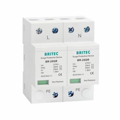China TUV Certified Type 1 Surge Protection Device 25kA 10/350μs IP20 Indoor SPD with 275V Operating Voltage for sale