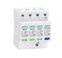 China BR-60 3P+1 T2 Type 2 Surge Arrester Lightning Thunder Protector Spd surge Device for sale
