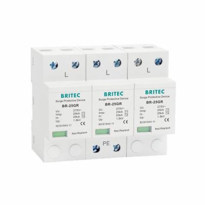 China 25kA Type 1 Surge Protector 3P 10 / 350 Waveform OEM Service for sale