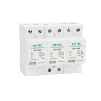 China BR-50GR 275V 4P Type 1 Surge Protective Device 50kA 3 Phase SPD Lightning Protector for sale