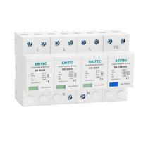 China BR-50GR 275V 4P Type 1 Surge Protective Device 50kA 3 Phase SPD Lightning Protector for sale