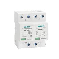 China BR-50GR 275V 4P Type 1 Surge Protective Device 50kA 3 Phase SPD Lightning Protector for sale