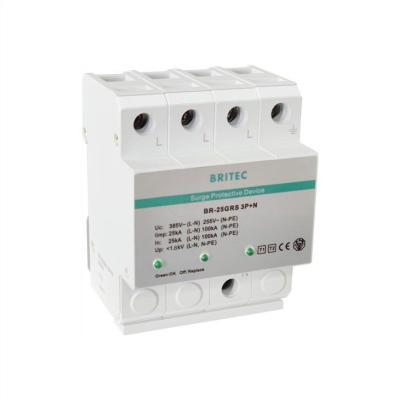 China BR-25GRS Type 1+2 SPD Surge Protective Device 3+1 25kA 100kA 400V AC for sale