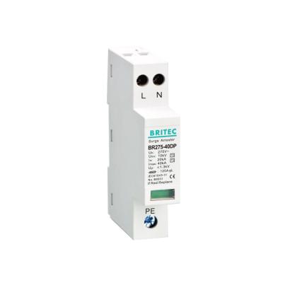 China BR-40DP 2P Electric Surge Protective Device Type 3 Spd 275V 40kA Lightning Protection for sale