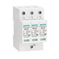 China BR-20 3P Class 2 Surge Arrester Protective Device Three Phase Spd Lightning Thunder Arrester for sale