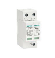 China BR-20 2P 20kA Type 2 Surge Protective Device Single Phase Spd Lightning Thunder Arrestor  Single Phase AC Power Surge Protective Device for sale