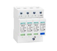 China BRITEC BR-20 3P+1 20kA Surge Protection Device SPD Lightning Arrester 275V-440V for sale